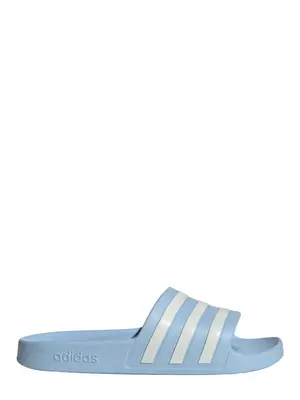Adidas Adilette Aqua Slides Glow Blue / Zero Metalic / Zero Metalic
