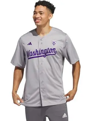 Adidas Washington Baseball Jersey - Team Mid Grey