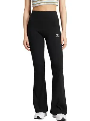 Adidas Essentials Rib Flared Leggings - Core Black
