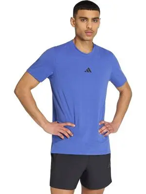 Adidas Designed For Training Workout Tee Semi Lucid Blue