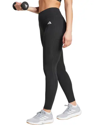 Adidas Optimé Essentials Stash Pocket Full-length Leggings - Core Black