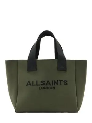 ALLSAINTS AllSaints Izzy Logo Printed Tote Olive Green