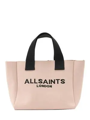 ALLSAINTS AllSaints Izzy Logo Printed Tote Rose Dust Pink