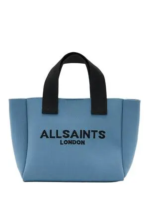 ALLSAINTS AllSaints Izzy Logo Printed Tote Steel Blue