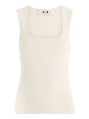 RÓHE Róhe Knitted Tank Off White