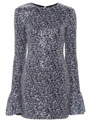 ROTATE BY BIRGER CHRISTENSEN Sequinned Mini Dress - Purple