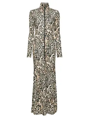 Nanushka Leopard-print Maxi Dress - Neutrals