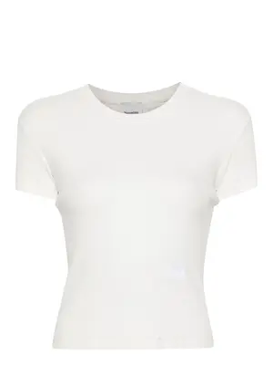 Nanushka Embroidered Ribbed T-shirt - White