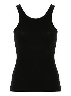 Nanushka Ribbed Cotton-blend Tank Top - Black