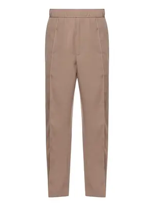 LANVIN Wool Trousers - Brown