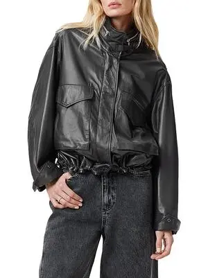 ALLSAINTS Clay Leather Jacket - Black