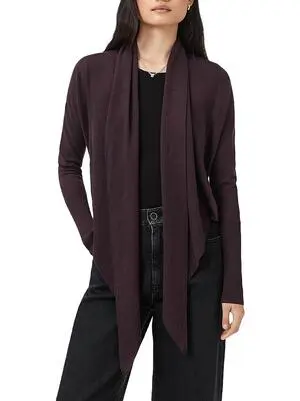 ALLSAINTS Wasson Pirate Wool Cardigan - Oxblood Red