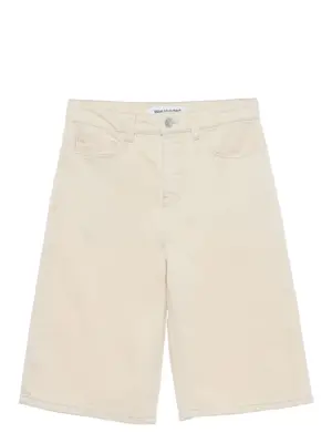 WON HUNDRED Cotton Straight-leg Shorts - Neutrals