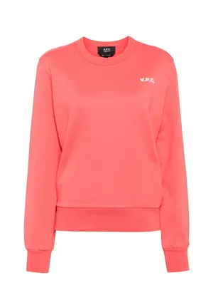A.p.c. Logo-print Sweatshirt - Pink