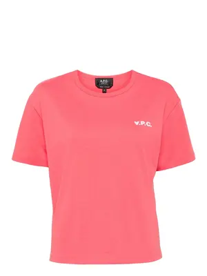 A.p.c. Boxy Cotton T-shirt - Pink