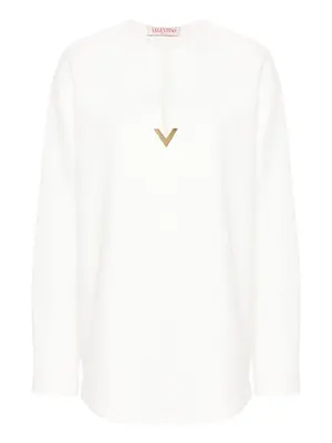Valentino Garavani Vgold Embellished Top - White