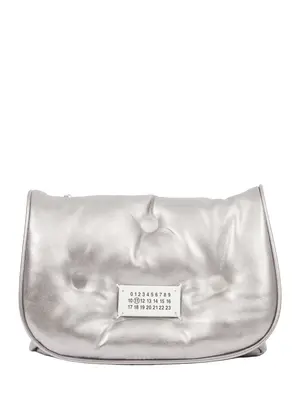 MAISON MARGIELA Glam Slam Flap Shoulder Bag - Silver