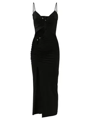 NISSA Cut-out Midi Dress - Black