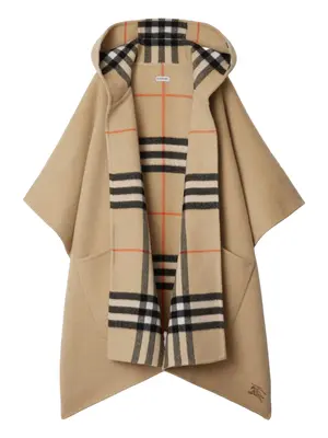 Burberry Vintage Check Reversible Cape - Neutrals