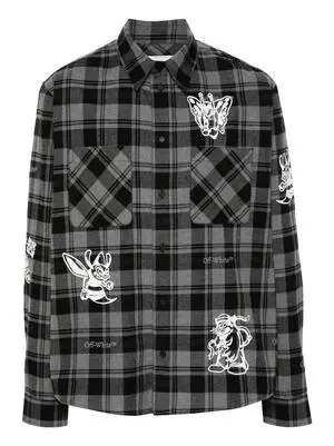 Off-White Character Check Shirt - Black