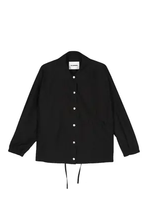 JIL SANDER Logo-print Shirt Jacket - Black