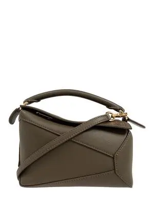 Loewe Mini Puzzle Tote Bag Green