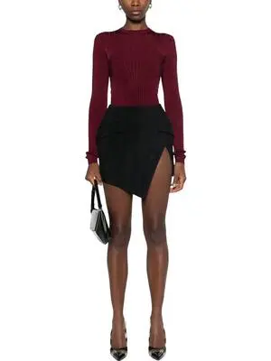 MUGLER Knit Top - Red