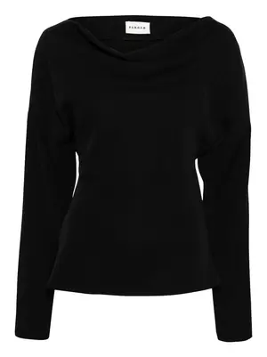 P.a.r.o.s.h Cowl-neck Blouse - Black