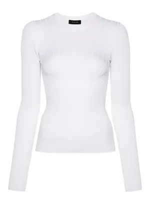 MUGLER Knit Top - White