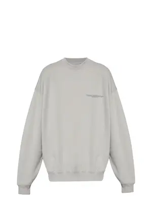 Y3 Logo-printed Crewneck Sweatshirt - Grey