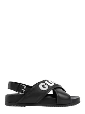 Gucci Crossover Sandals - Black/white