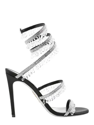 Rene Caovilla 105mm Cleo Sandals - Black