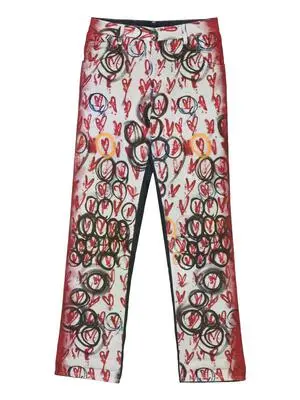 CHARLES JEFFREY Painted Art Jeans - Grey