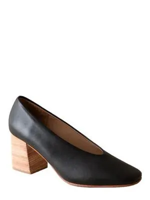 HUMA BLANCO Salvador Block Heel Pump - Coal