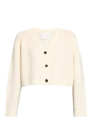 Maria Mcmanus Cape-sleeve Cashmere Cardigan - Ivory