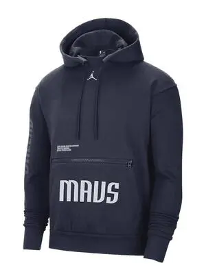 JORDAN Nba Dallas Mavericks Courtside Statement Edition Loose Fit Hoodie - Dark Blue