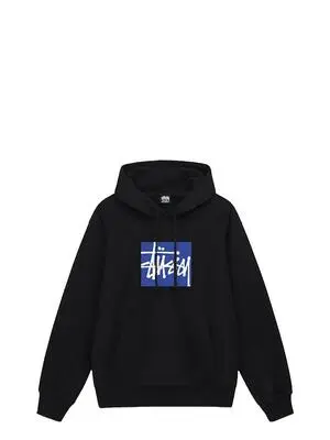 StÜssy Stock Box Logo Hoodie - Black