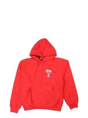 StÜssy World Tour Hoodie - Red