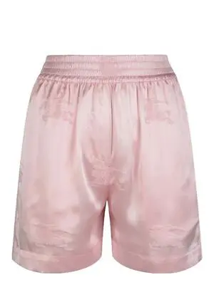 Burberry Jacquard Silk Shorts - Light Pink