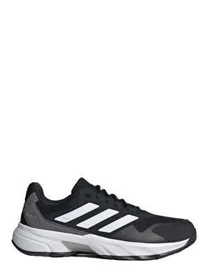 Adidas Courtjam Control 3 Tennis Shoes - Core Black / Cloud White / Grey Four