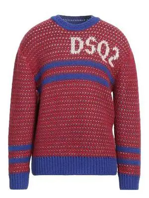 Dsquared2 Multicolor Crewneck Sweater - Red