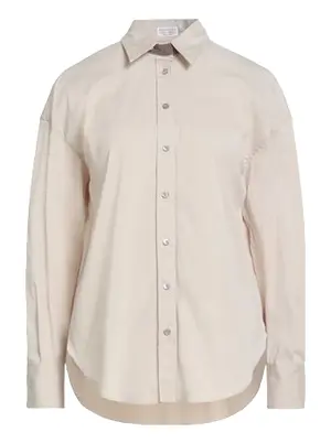 Brunello Cucinelli Embellished Poplin Shirt - Beige