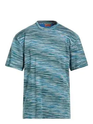 Missoni T-shirt Turquoise Size Cotton - Blue