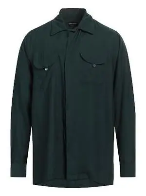 Giorgio Armani Shirt Size Lyocell, Silk - Green
