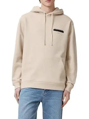 ALLSAINTS AllSaints Relaxed Fit Hoodie Cream Taupe
