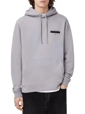 ALLSAINTS AllSaints Relaxed Fit Hoodie Halfpipe Grey