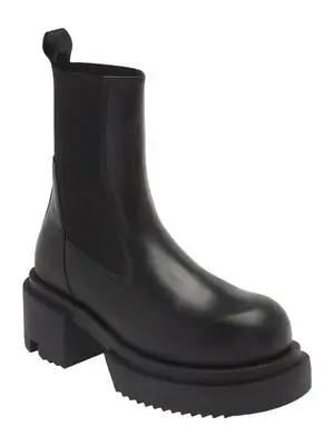 Rick Owens Porterville Beatle Bogun Chelsea Boot - Black