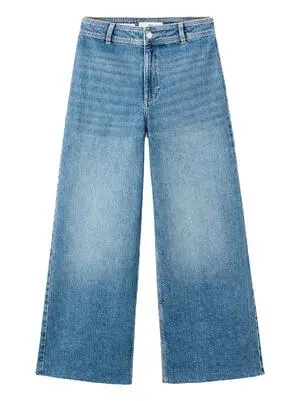 Mango Catherin Wide-leg Culotte Jeans - Medium Blue