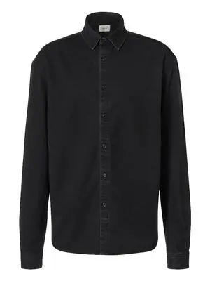Saint Laurent Cassandre Denim Shirt - Black