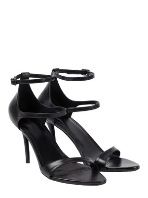 Balenciaga Honey Leather Sandals - Black